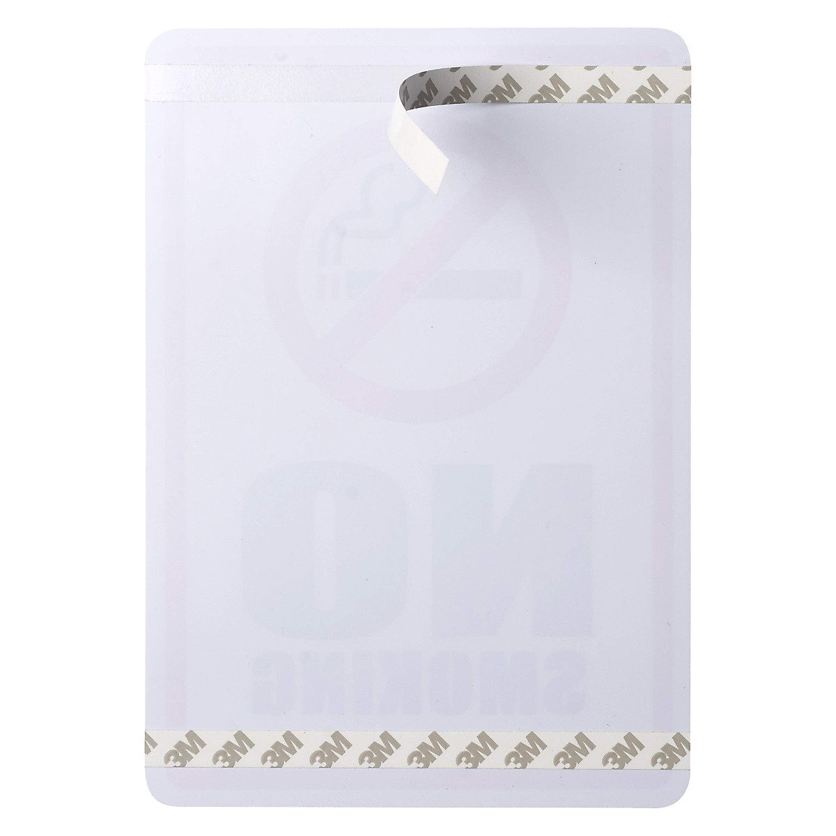 No Smoking Sign, Self-Adhesive, Glow-In-The-Dark (Pack of 4) 10 X 7 Inches, Long-Lasting Waterproof, For Indoor/Outdoor Home or Business by natraco Red