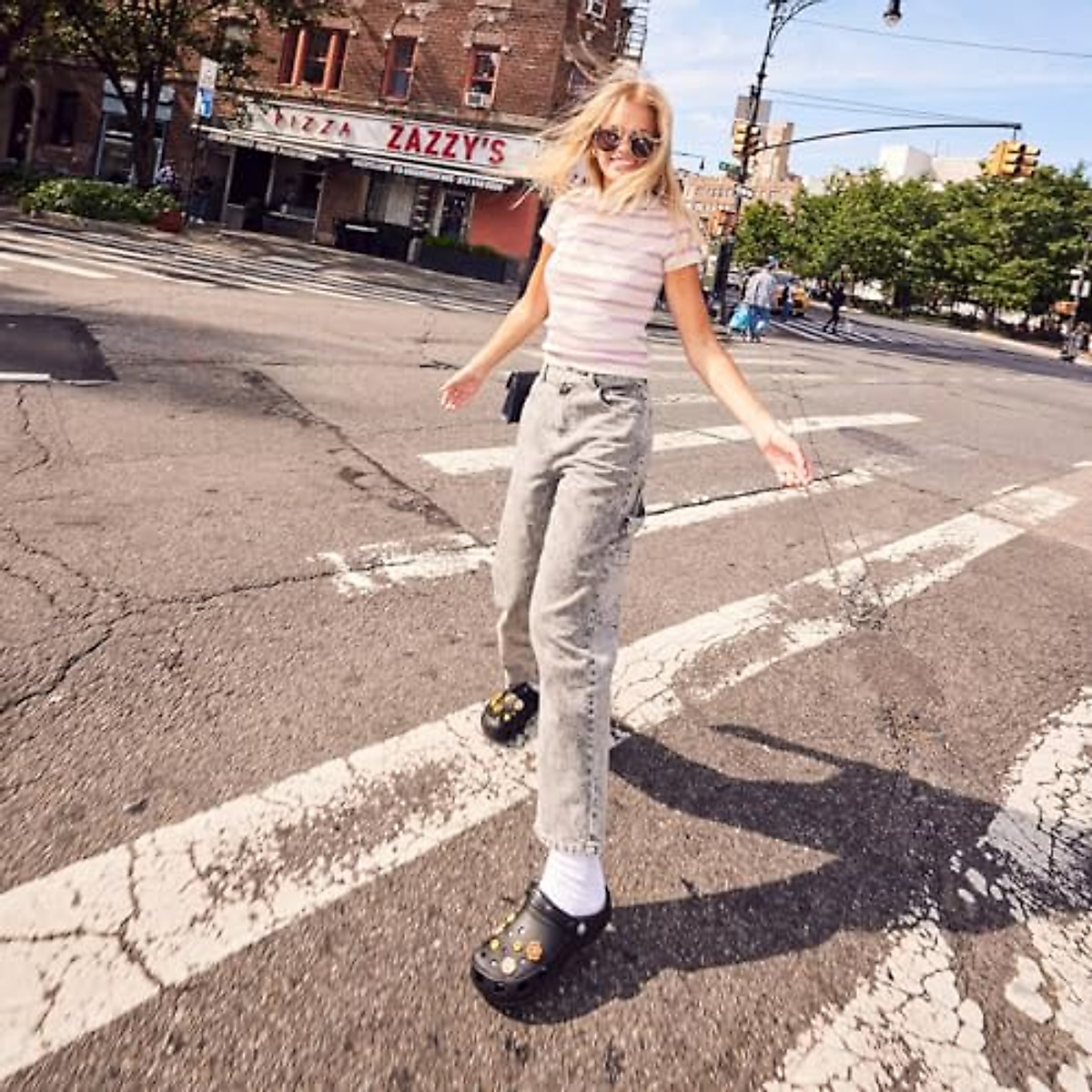 Crocs Unisex-Adult Classic Clog, Clogs for Women and Men, Black, 13 Women/11 Men