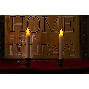 Mark Feldstein & Associates Flameless LED Taper Candle with Timer (Set of 2)