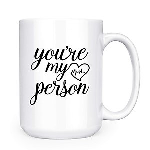 You're My Person - Best Friend Bestie - 15oz Deluxe Double-Sided Coffee Tea Mug