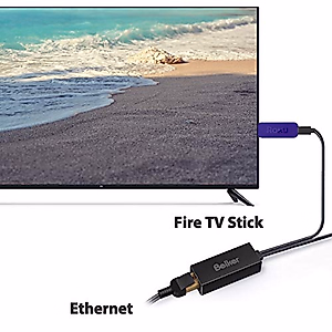 Fire TV Ethernet Adapter, Belkertech Fire Stick Ethernet Adapter/Micro USB to Rj45 Ethernet Adapter, USB to Rj45 Cable for Fire TV Stick, All-New Fire TV, Chromecast Ultra Audio Etc