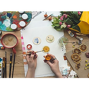 100 Pieces 2 Inch Unfinished Wooden Circles Blank Round Wood Slices for Painting Writing Carving Letter Scrabble DIY