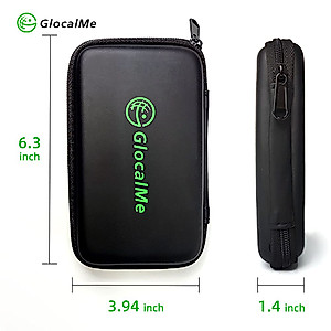 GlocalMe DuoTurbo 4G LTE Mobile Hotspot & Protective Case, Wireless Pocket WiFi Device for Home or Travel in 140+ Countries, SIMFREE, Smart Local Network Auto-Selection, with US 8GB & Global 1GB Data