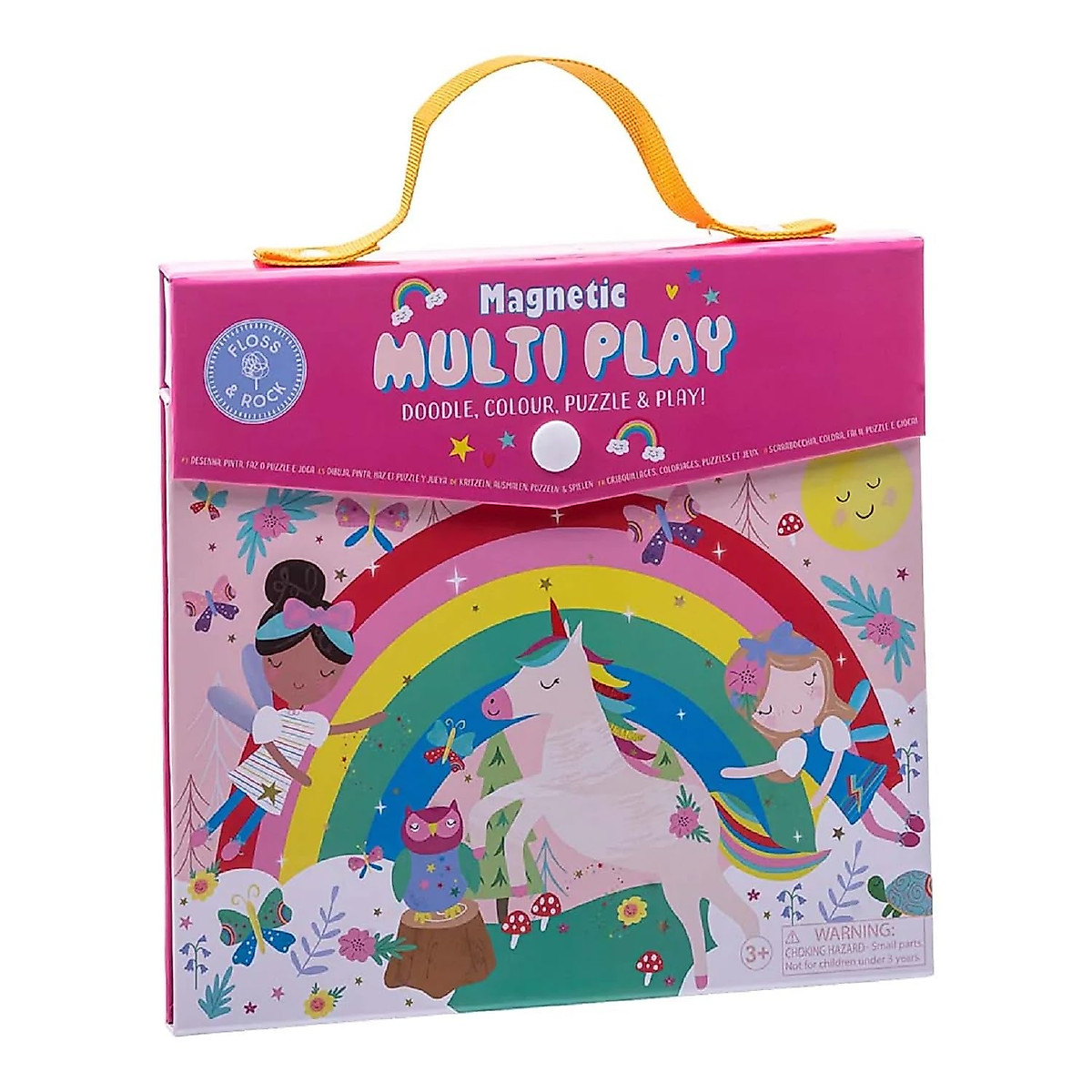 Floss & Rock Rainbow Fairy Magnetic Multi Doodle, Colour, Puzzle and Play Kids Multi Games
