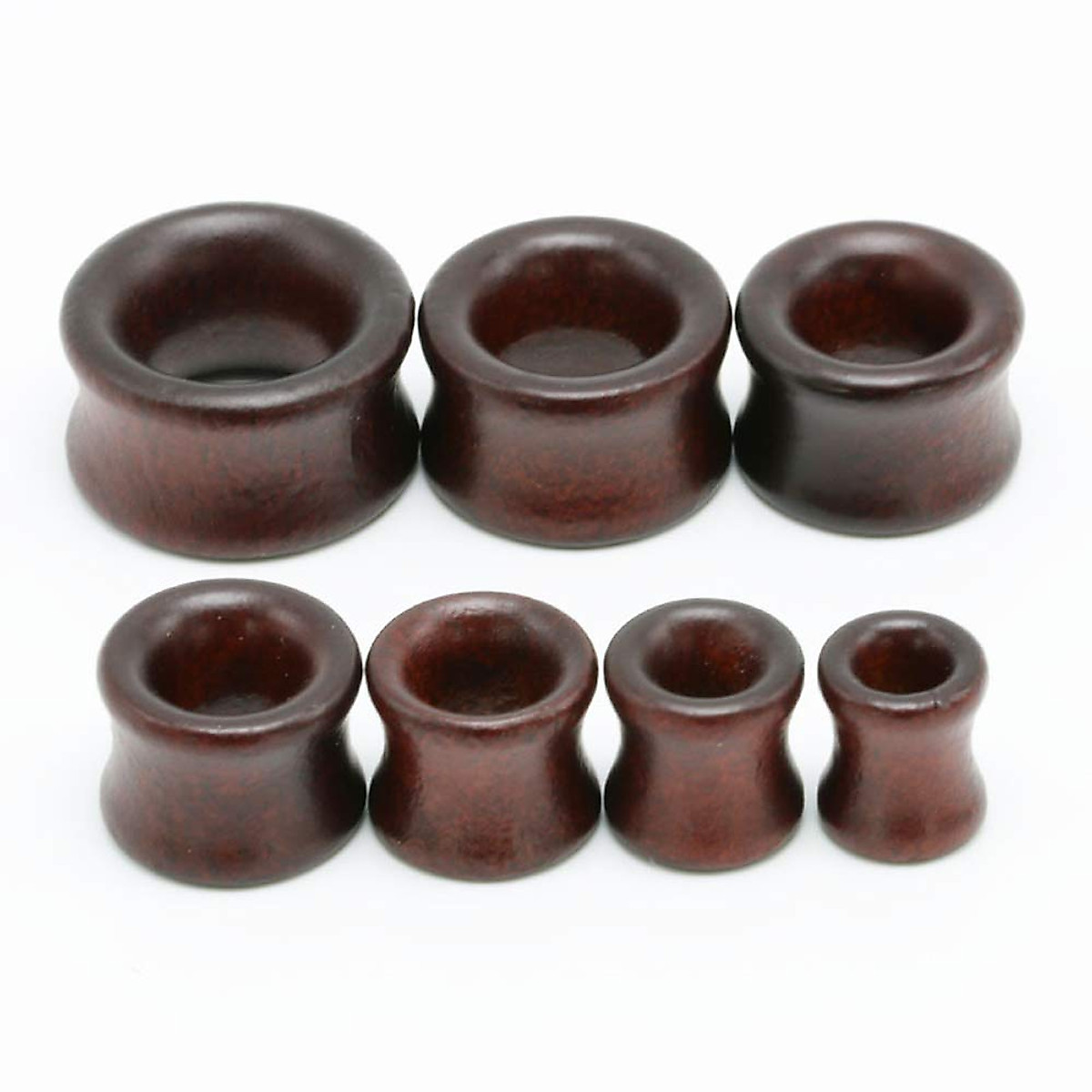 Piercingpops 2 Pairs Wooden Tunnels Ear Gauges Plugs Double Flared Expander for Stretched Ears Piercing Body Jewelry (Gauge=3/4"(20mm))