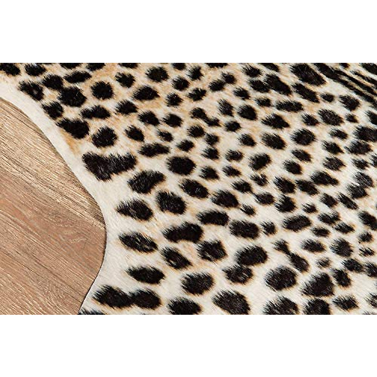 Huichenxing2021FURSTORE Faux Cheetah Area Rug Animals Printed Hide Mats Leopard Faux Hide Area Rug 5.2ft x 6.5ft/ 63 x 78.7inch / 160 x 200cm