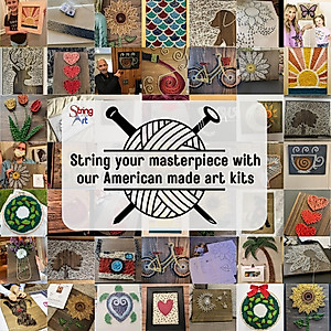 String of the Art Love String Art Kit, American Made Crafting Supplies, DIY Craft Kit for Adults, Beginner to Advanced Crafters