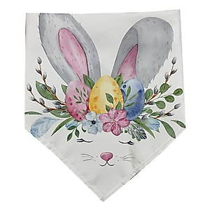 AQIYI Valentine's Day Easter Dog Cat Bandana Triangle Reversible Pet Scarf Pet Bandana (6)