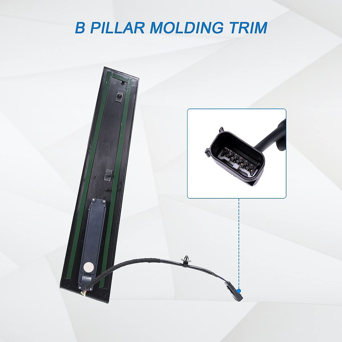 JDMSPEED New B Pillar Molding Trim with Door Entry Keypad Replacement for Ford Explorer 2011-2019 Replaces DB5Z-7820555-AC Door Pillar Applique Driver Front LH Side Left Outer