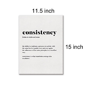 Consistency Definition the Ability to Replicate a Process Wall Art Poster Print Gift, Consistency Definition Painting Ready to Hang Home Decor (11.5" x 15")
