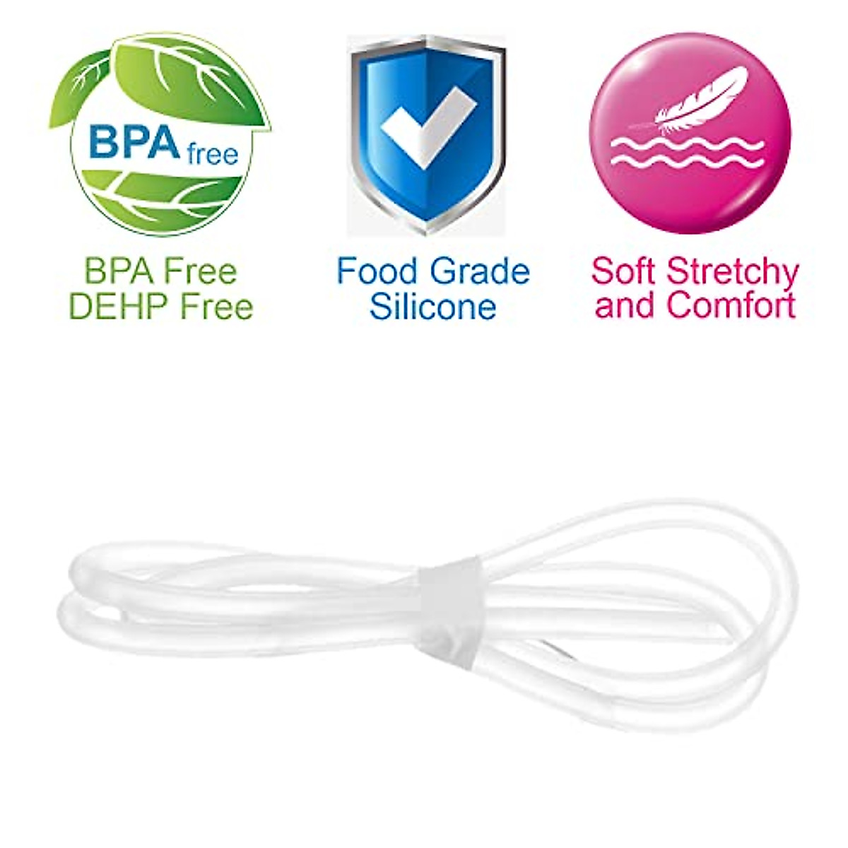 Replacement Tubing for Spectra S2 S1 9 Plus Avent Electric, BPA Free Replace Spectra Tubing Avent Tubing Motif Tubing lansinoh Tubing Ameda Tubing Made by Begical(Not Original Spectra S2 Accessories)