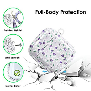 doeboe for Airpods 2nd Generation Case, Cute Case Cover for Airpod 1&2 Case with Keychain, Protective Case for Airpods 2, Case for Airpods 2 with Wristlet Bracelet, for Women Girls Lady