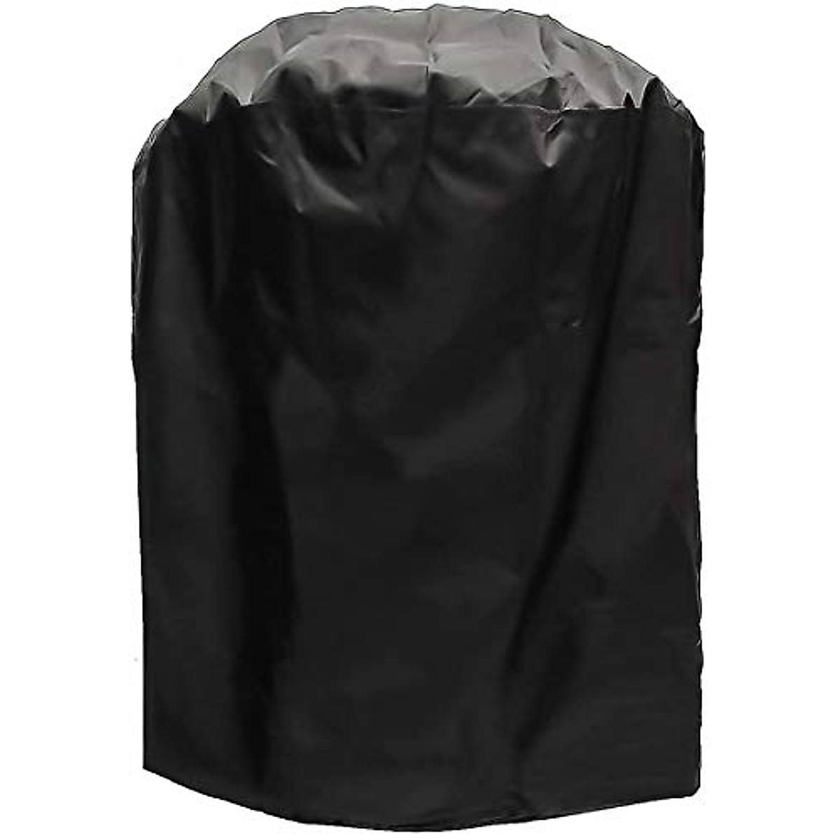 dDanke Black Round Fire Pit Cover with Adjustable Rope Dustproof Waterproof for 28inch Fire Pit, 28"x21"