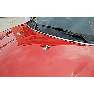 iJDMTOY (2) Black UK Union Jack Style Window Wiper Washer Spray Nozzle Covers Compatible With All MINI Cooper Models