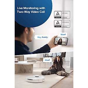 ECOVACS DEEBOT T10 OMNI Robot Vacuum and Mop Combo, Auto Self-Emptying, Auto Mop Cleaning, Hot Air Drying, 5000Pa Suction, OZMO TURBO Deep Mopping with Precision Mapping and Obstacle Avoidance, White