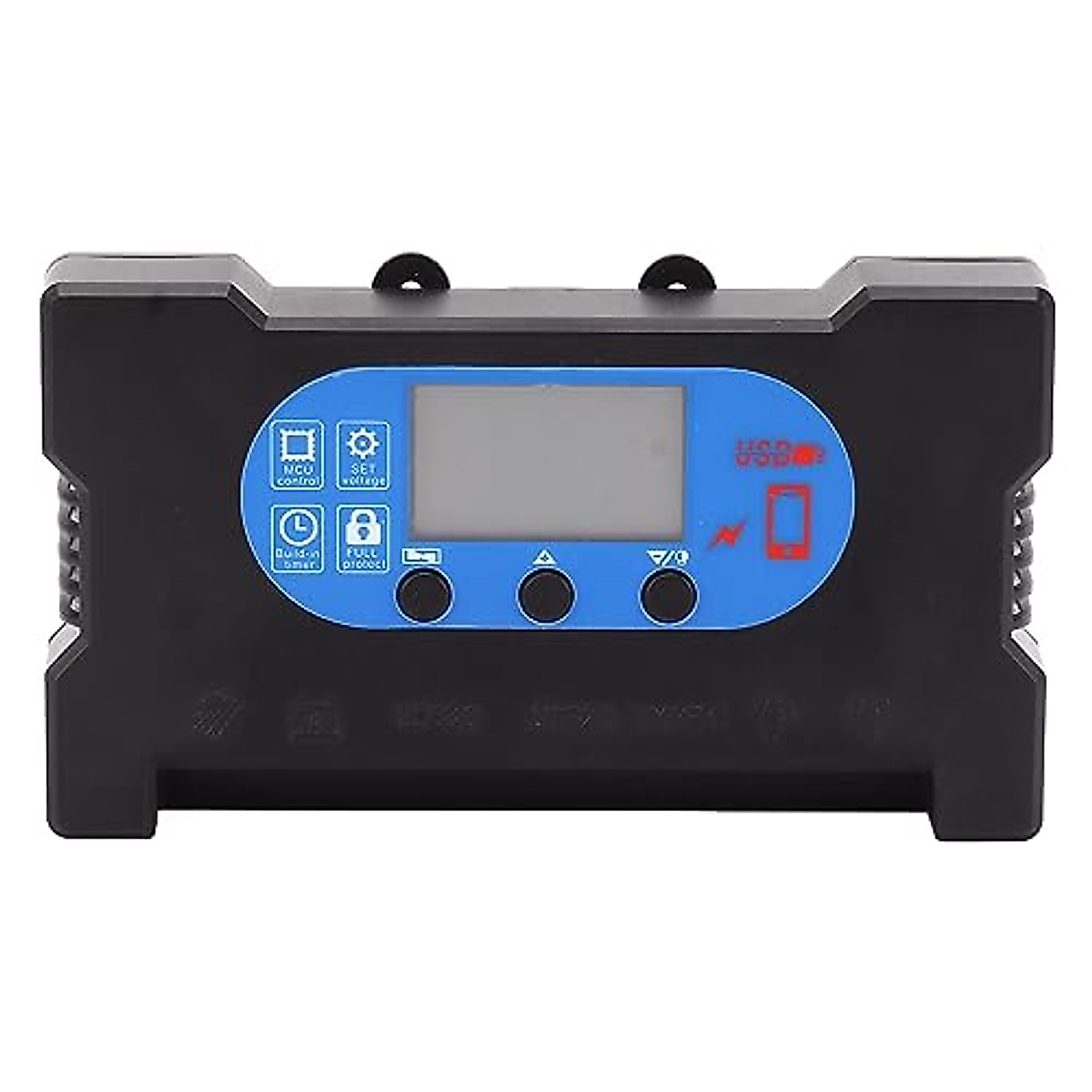 Solar Panel Controller, Fast Charging, Solar Panel Charger with Dual USB Type C, DC Fast Charging, Solar Charge Discharge Controller, Wiring Use (80A)