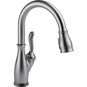 Delta Faucet Leland Brushed Nickel Kitchen Faucet, Kitchen Faucets with Pull Down Sprayer, Kitchen Sink Faucet, Faucet for Kitchen Sink with Magnetic Docking Spray Head, Arctic Stainless 9178-AR-DST