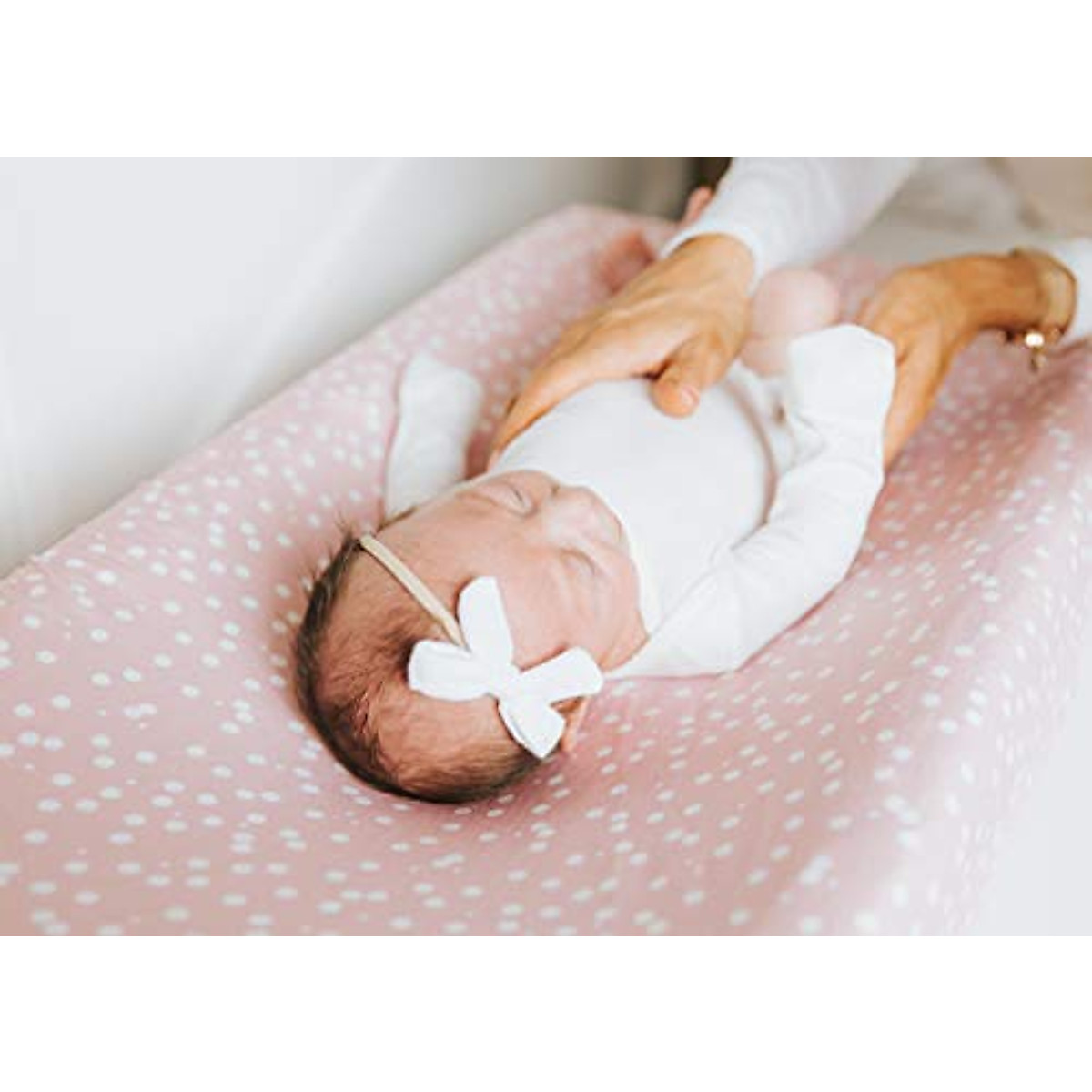 Premium Knit Diaper Changing Pad Cover"Lucy" by Copper Pearl