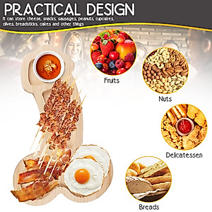 Star Yueda Large Charcuterie Board, Wood Funny Aperitif Board Cheese Board Food Platter for Housewarming Gifts, Bachelorette Party, Engagement Party, Gag Gift(16 * 10 * 0.59 inch)