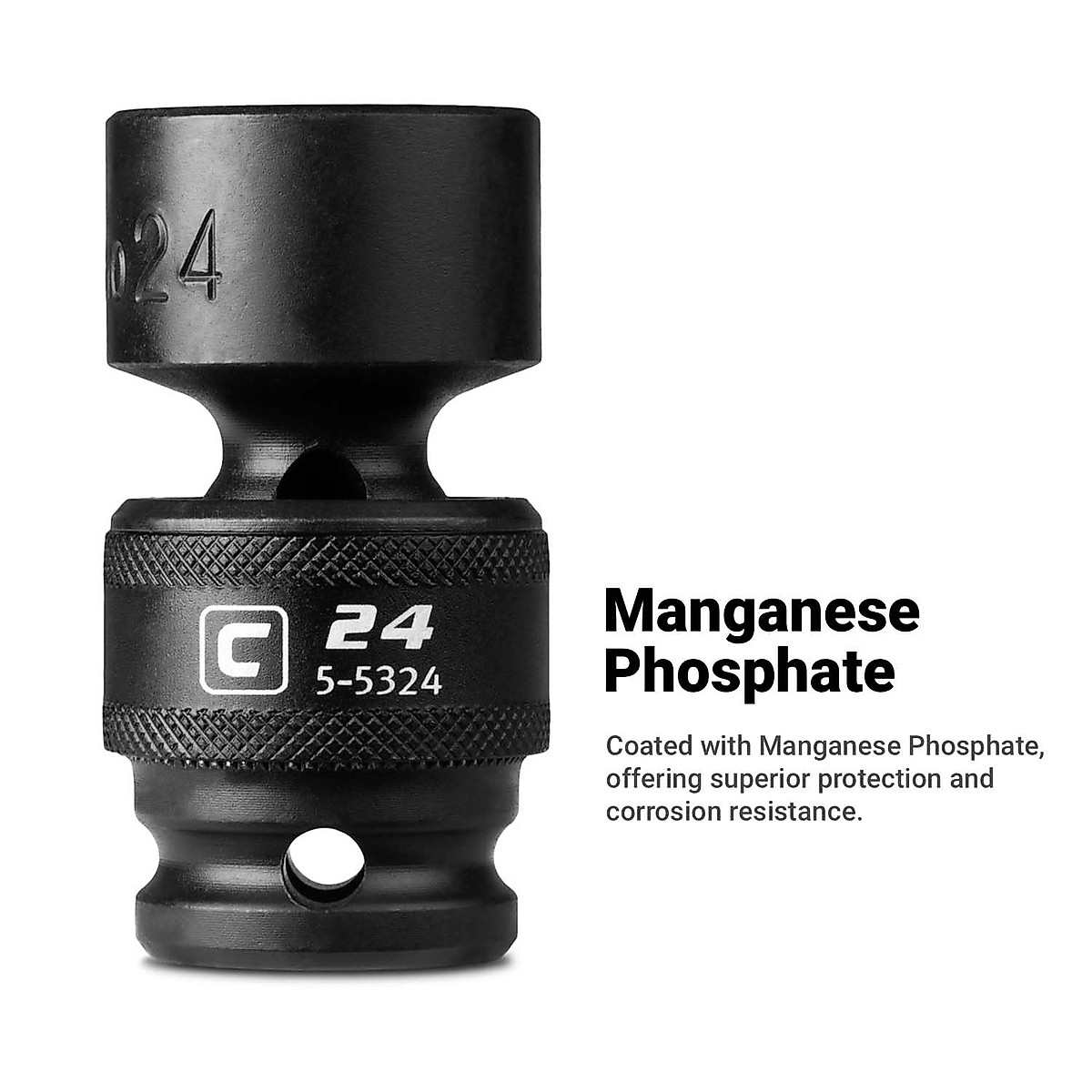 Capri Tools 18 mm Universal Impact Socket, 3/8-Inch Drive, 6-Point, Metric