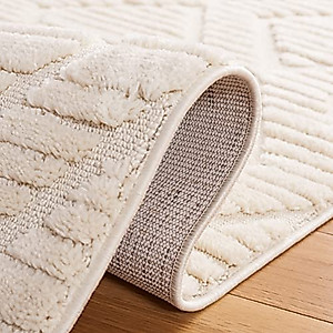 Safavieh Urban Collection Area Rug - 9' x 12', Ivory, Moroccan Rustic Tassel Fringe Design, Non-Shedding & Easy Care, Ideal for High Traffic Areas in Living Room, Bedroom (URB208A)