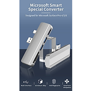 Dual USB3.0 Micro SD SD SDHC SDXC USB Hub Docking Station Mini DP to HDMI Convertor Adaptor for Surface Pro 4/5/6 Accessories