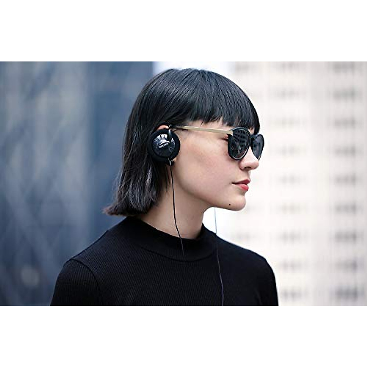 Massdrop x Koss KSC75X On-Ear Portable Headphones with in-Line Microphone, Midnight Blue
