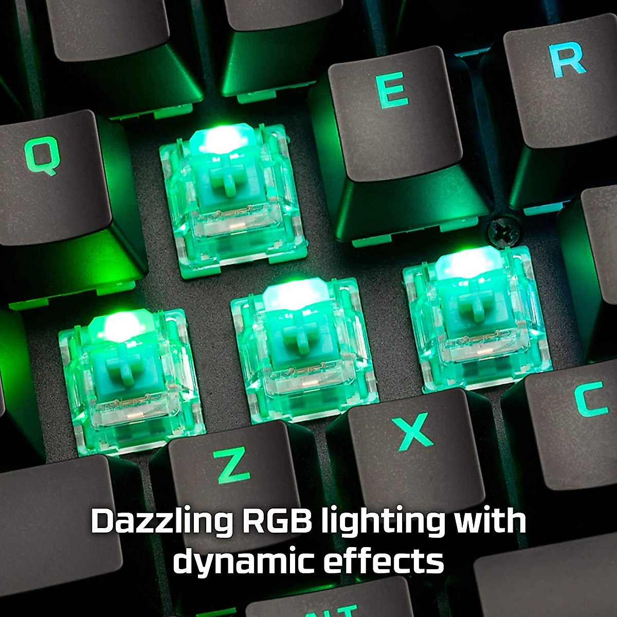 HyperX Alloy Origins - Mechanical Gaming Keyboard, Software-Controlled Light & Macro Customization, Compact Form Factor, RGB LED Backlit - Clicky HyperX Blue Switch, Full Size (Renewed)