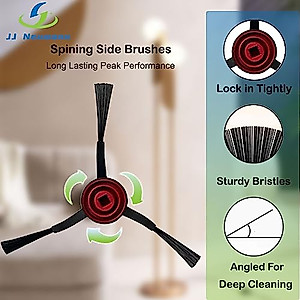 JJ Neumann Replacement Parts Compatible with Tikom G8000, G8000 Pro, Compatible with Honiture G20 Robot Vacuum Cleaner Accessories Brushes, Filters, Roller Brush (17 Packs)