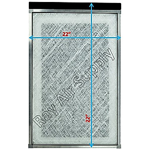 RAYAIR SUPPLY 22x22 Dynamic Air Cleaner Replacement Filter Pads 22 x 22 Refills (3 Pack) White