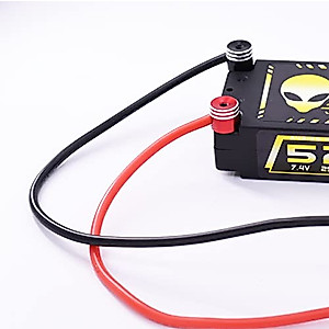 AEI Hobby 2Pcs Heatsink Bullet Plug Grips with 4mm 5mm 4-5mm Bullets (Black/Red) (4-5mm Bullets)