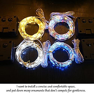 KBSN LED String Lights, Solar String Lights, Copper Wire Solar Garden Lights with 8 Modes, Waterproof Indoor/Outdoor Fairy Lights for Garden, Home, Wedding, Party