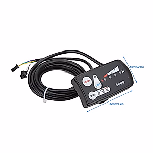 Diydeg Electric Bike Conversion Kit, 36V/48V 250W/350W Brushless Motor Controller LED Panel Kit with Thumb Throttle & Speed Assist Sensor, Waterproof EBike Conversion Kit for Electric Bicycle