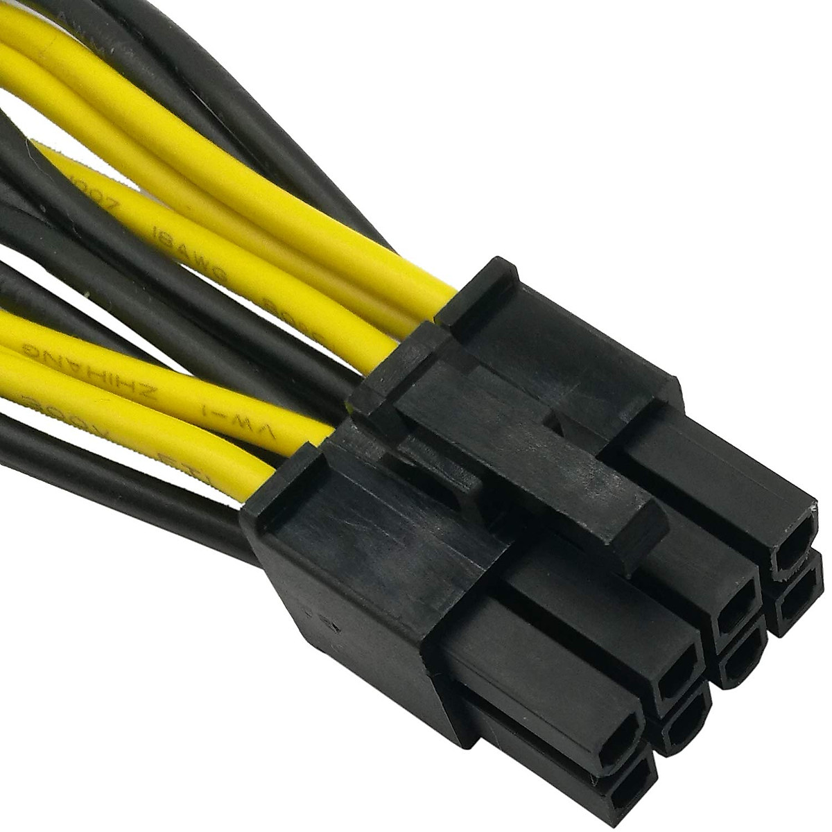 COMeap NVIDIA Graphics Card Power Cable 030-0571-000 CPU 8 Pin Male to Dual PCIe 8 Pin Female Adapter for Tesla K80/M40/M60/P40/P100 4 inches (2-Pack) (10cm)