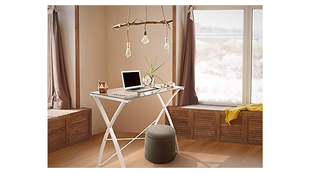 Stand Steady Joy Standing Desk - Modern Glass Design