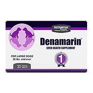 Nutramax Denamarin Liver Health Supplement for Large Dogs - With S-Adenosylmethionine (SAMe) and Silybin, 30Count(Pack of 1)