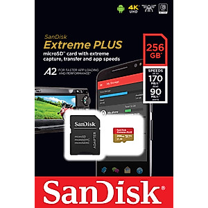 SanDisk microSDXC Extreme Plus 256GB (A2/ V30/ U3/ R170/ W90)