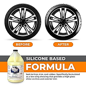 All American Car Care Products Tire Dress Up - High Gloss Shine Tire Dressing (1 Gallon)