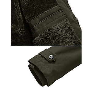 EKLENTSON Mens Windbreakers Jacket Ski Casual Jacket Bomber Cotton Cargo Jacket Men