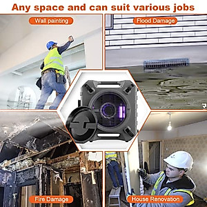 Abestorm 750 CFM Air Scrubbers 4 Stage Filtration with UV-C Light, HEPA Air Scrubber Commercial for Damage Restoration, Stackable Negative Air Machine, 10 Years Warranty