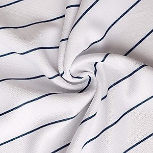 MESOSPERO Benchwarmers Jersey 32 Howie Goodman 68 Reedy 82 Richie Goodman 44 Matthews Men's Pinstriped Baseball Jersey (82 White, X-Large)