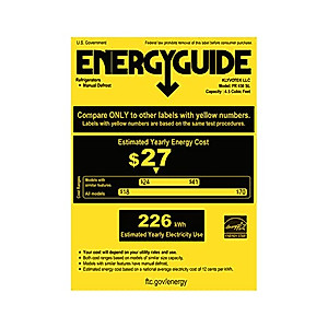 Frestec 4.5 CU' Small Refrigerator, Compact Refrigerator, Mini Fridge, Mini Fridge with Freezer, Door Swing, Stainless Steel Look (FR 450 SL)