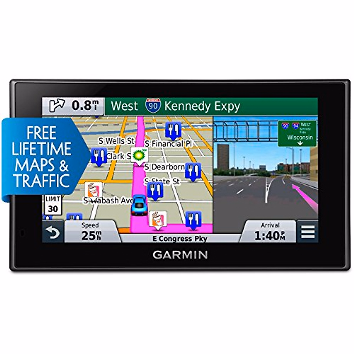 Garmin nuvi 2699LMT HD 6'' GPS Lifetime Maps & HD Traffic (Renewed)