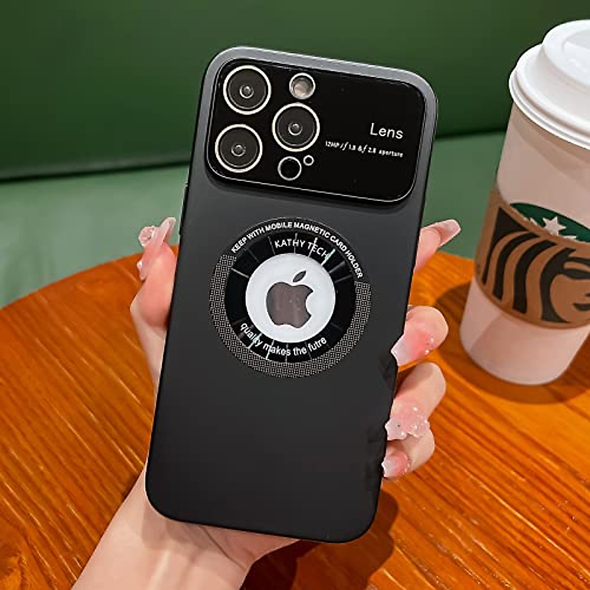 COOWEEK Magnetic iPhone 14 Pro Max Case - Full Camera Protection, Compatible with MagSafe (6.7 inches), Orange