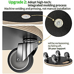 Furniture Mover Dolly Moving Rollers 15 Inch Moving Dollies 550lbs Capacity for Heavy Duty Furnitures Heavy Objects Hauling Moving Cart with Wheels for Outdoor/Indoor