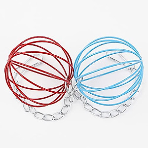 GIFZES Rabbit Hay Feeder, Feed Dispenser Hanging Ball Hay Feeder Pet Hay Ball Hanging Feed Dispenser Animal Supplies for Guinea Pig Hamster Rat Rabbit Chinchilla Red