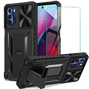 for Motorola Moto G-Stylus 4G-2022 Case: Military Grade Drop Proof Protective Rugged TPU Matte Shell | Thin Shockproof Durable Protection Tough Cell Phone Cover with Built-in Kickstand (NOT 5G)