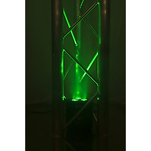 Colorkey, CKU07-2040, Colorkey TrussPar QUAD 3 Black, a lightweight and compact par fixture