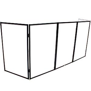 Prox XF-5X3048B 5 Panel Black Frame DJ Facade W-Stainless Quick Release 180 Deg. Hinges