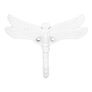 Zerodeko 1 Set Dragonfly Hook Decor Animal Coat Hangers Retro Keychain Metal Clothing Rack Heavy Duty Hook Wall Mounted Hanger Home Wall Hook Key Hanging Hook Aisle White Delicate